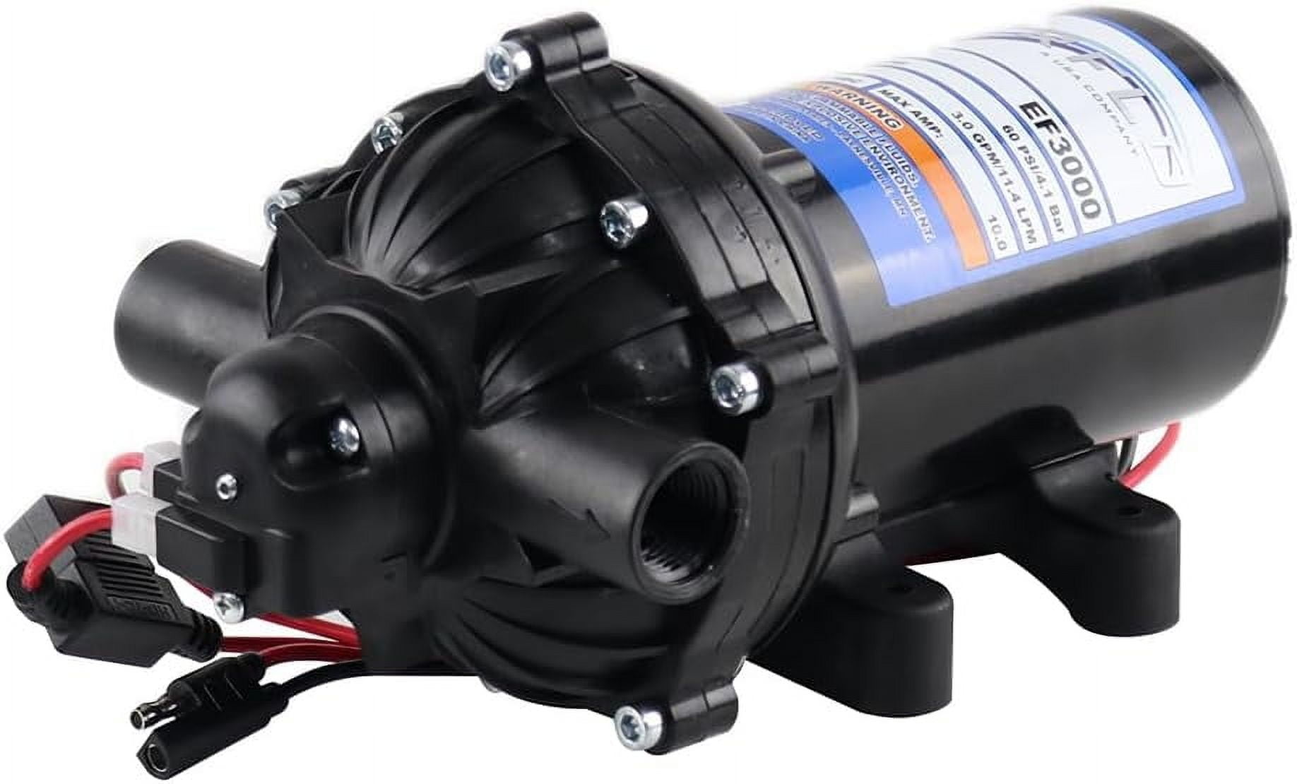 Everflo EF3000 Diaphragm/Demand Water Transfer Pump 3.0 GPM 12V Volt 60 psi - Walmart.com