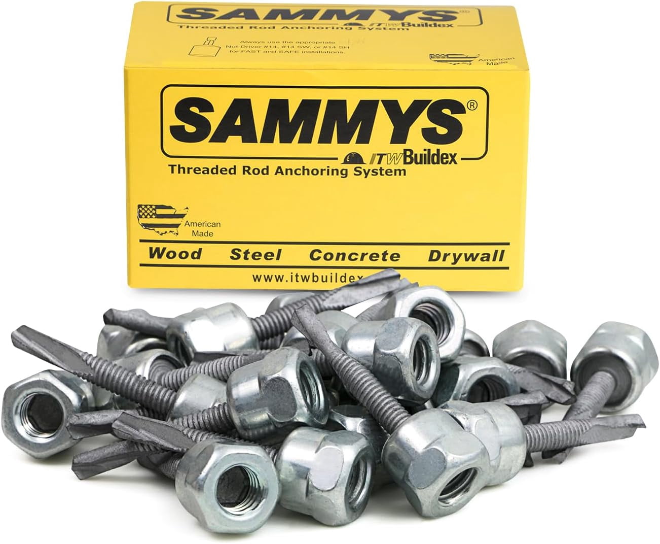 Everflow 8024957-25 1/4" Screw Vertical Threaded Rod Anchor Designed ...