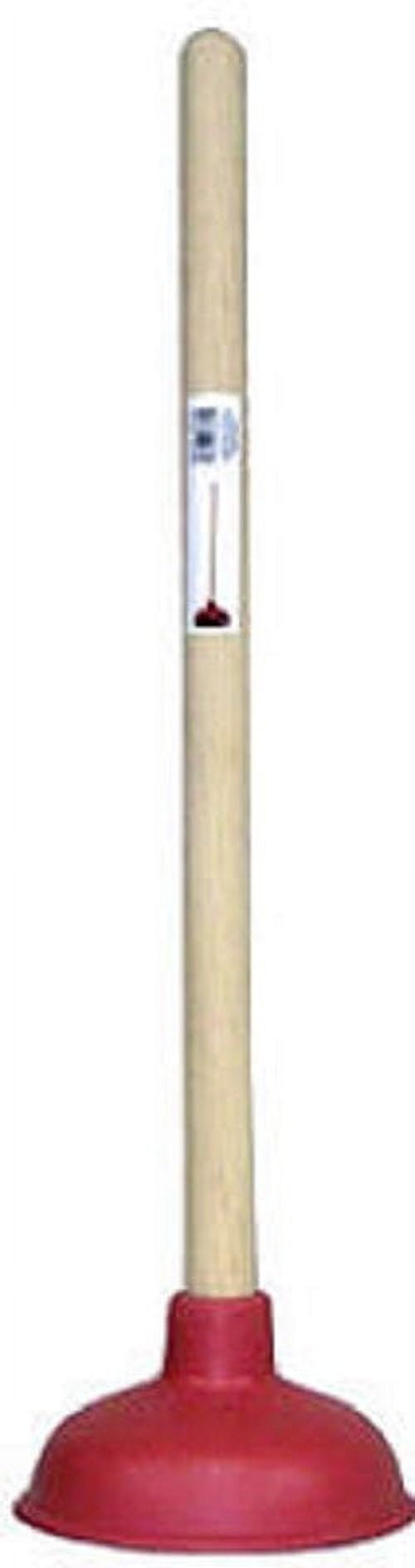 Everflow C28806 6" x 18" Force Cup Wood Handle Household Toilet Plunger ...