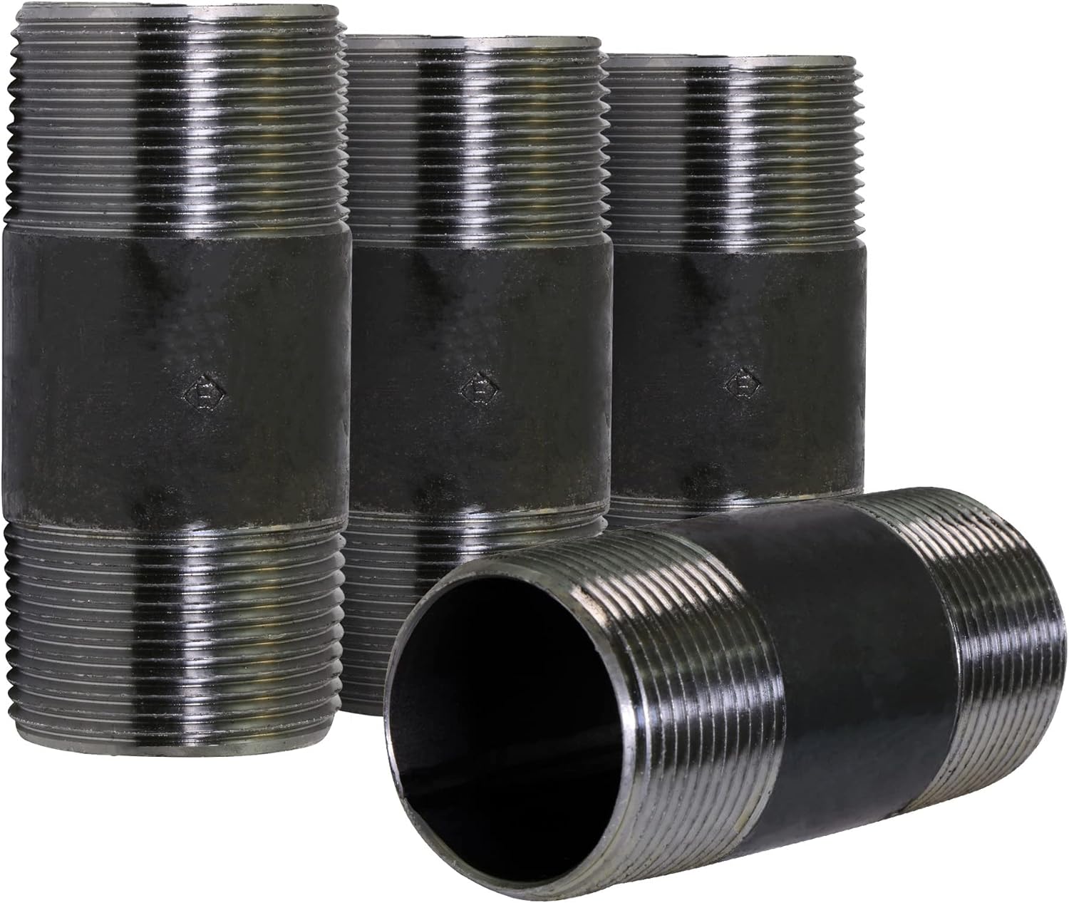 Everflow NPBL3440-4 Steel Pipe, Threaded Fitting Schedule 40, 3/4 In. x ...
