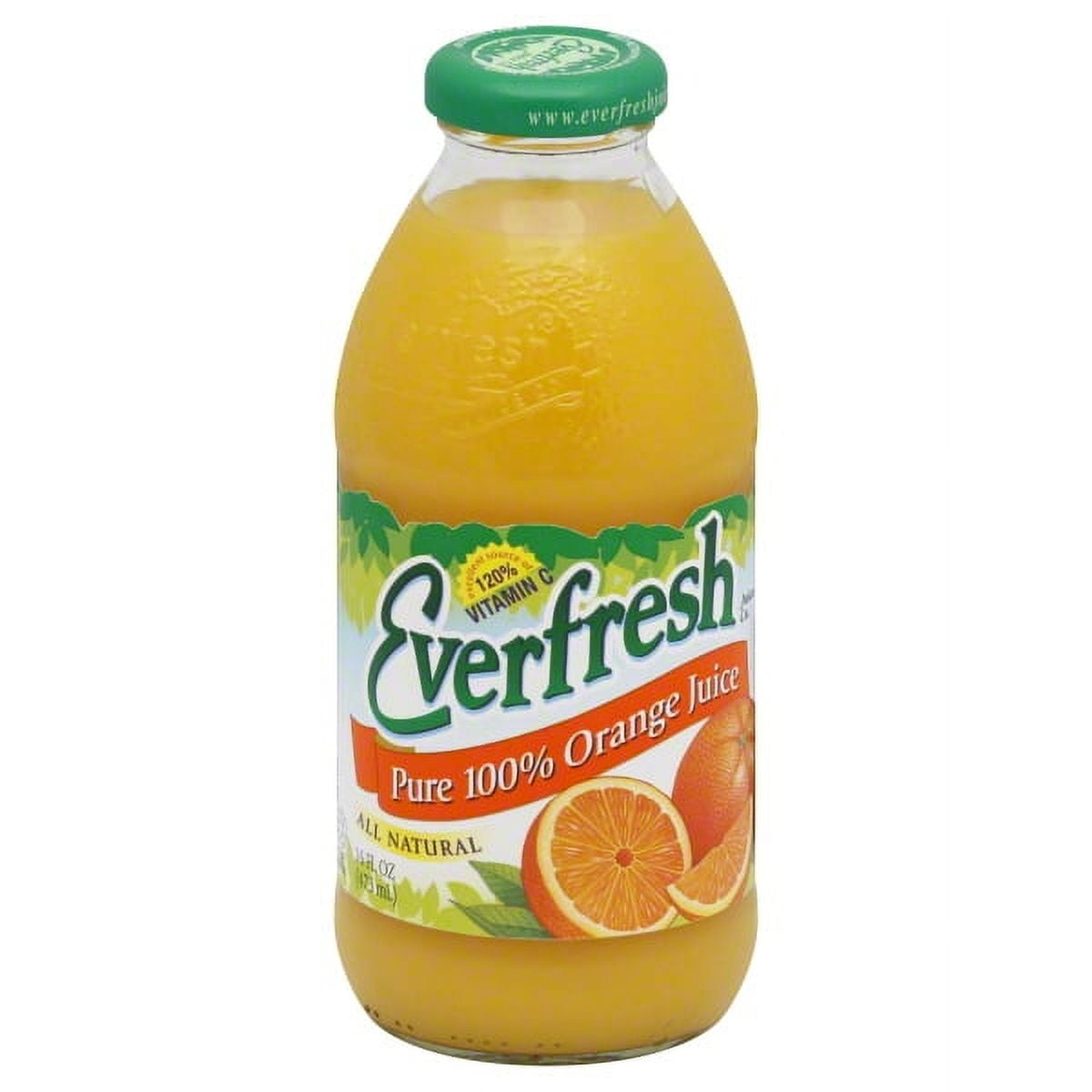 Everfresh 100% Orange Juice, 16 Fl. Oz. - Walmart.com