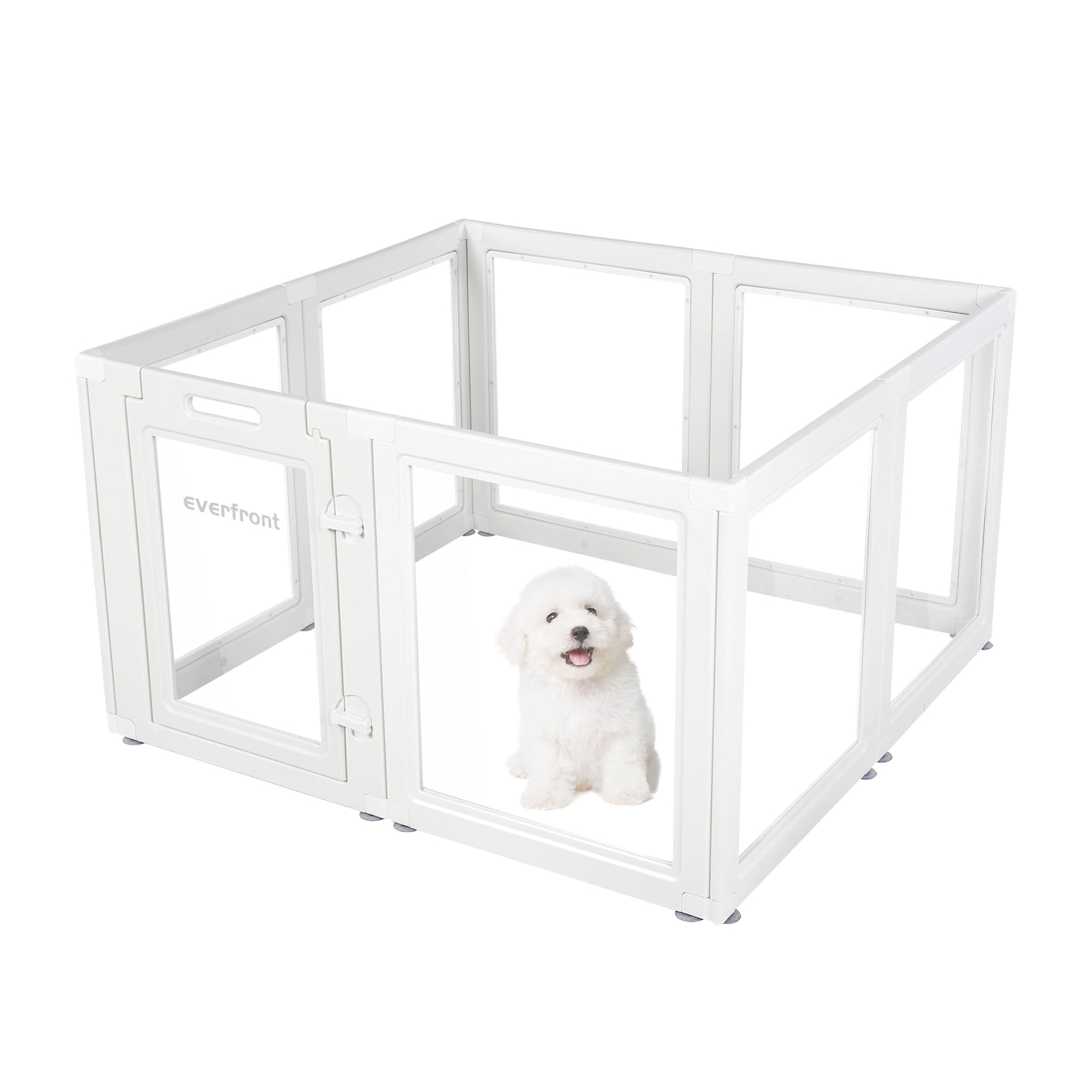 Everfront Clear Acrylic Plastic Dog Playpen Indoor,for Puppy Cat Rabbit ...