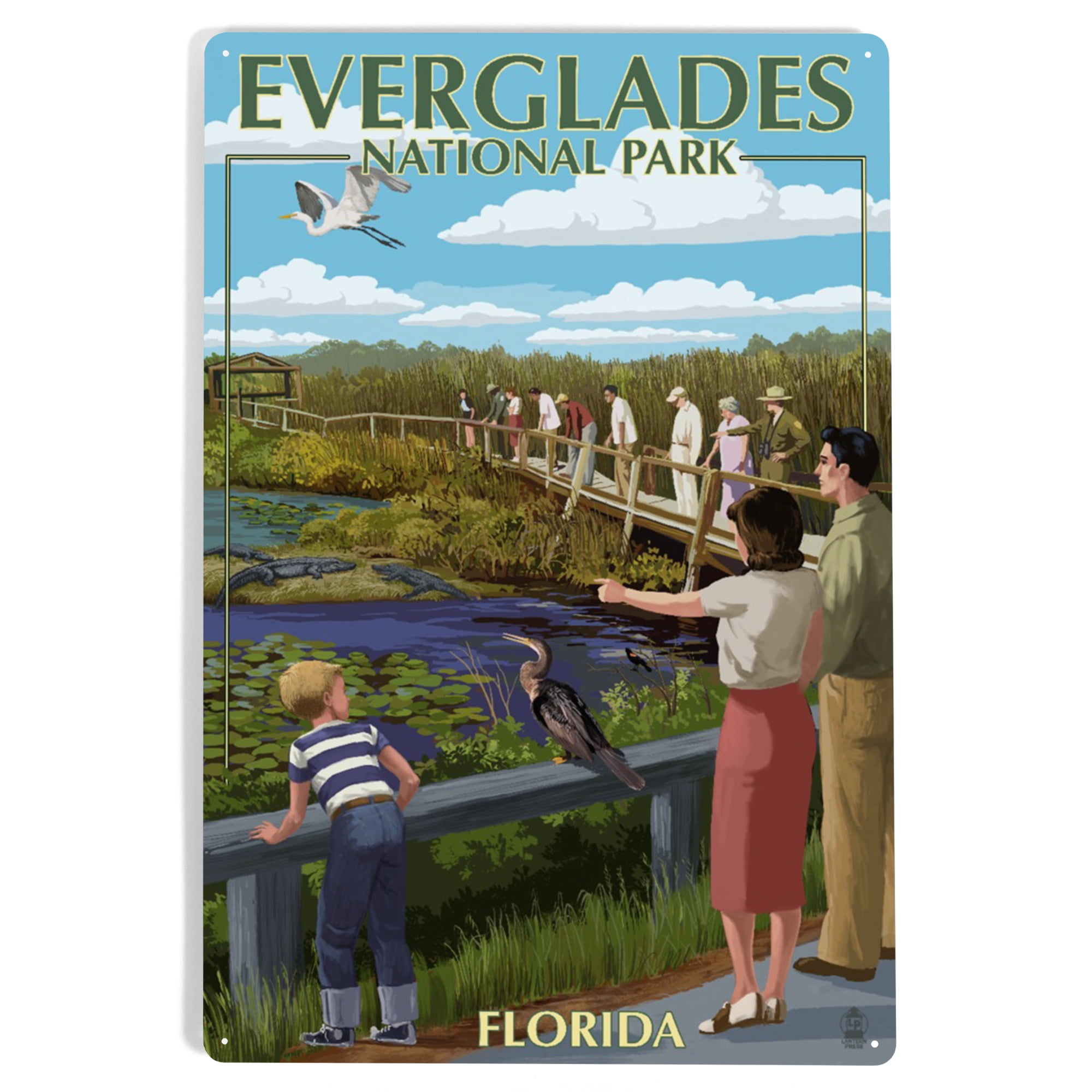Everglades National Park, Florida, Anhinga Trail (12x18 Aluminum Art ...