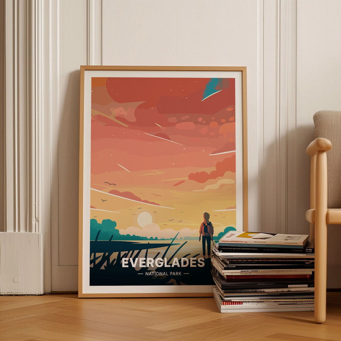 Everglades National Park Poster, Vintage Travel Wall Art, Unique Home ...