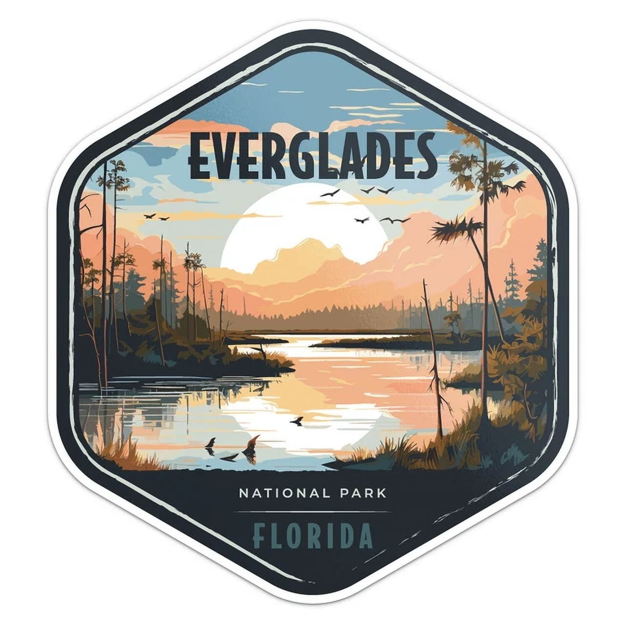 Everglades National Park Sticker Phone Decal Water Bottle Stickers Car ...