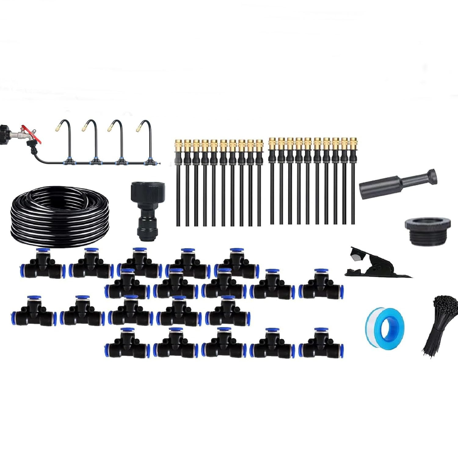 Everglowly 360 Degree Adjustable Copper Sprayer atomizing System ...