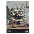 Evergreen 11 Bottle Wine Rack, Black - Walmart Business Supplies