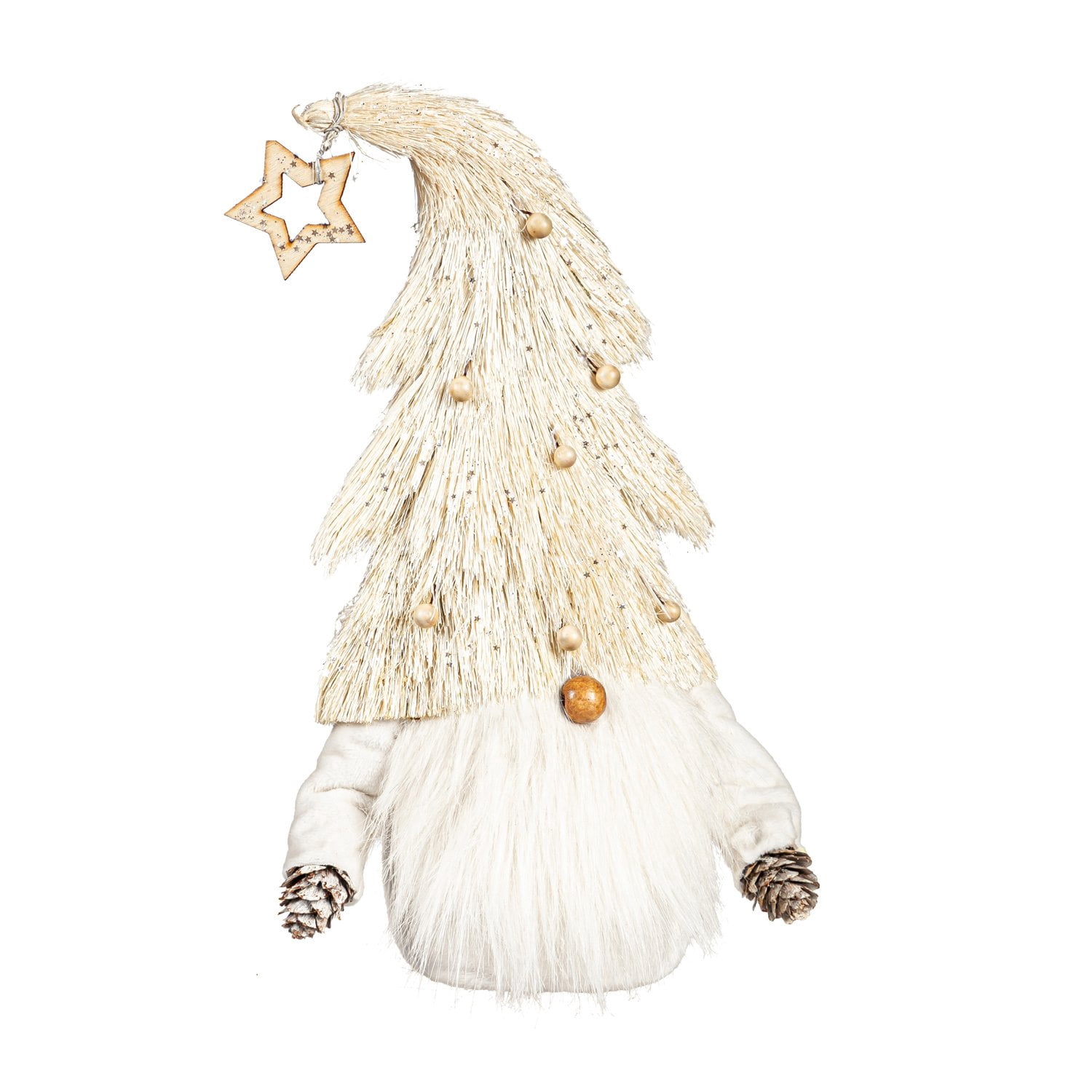 Evergreen 12" Snowy Gnome with Star Embellished Hat Artificial Table ...
