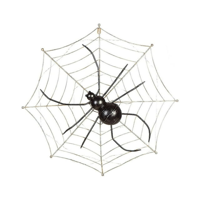 Evergreen 28" LED Battery Operated Spider Web Metal Decor Perfect for ...