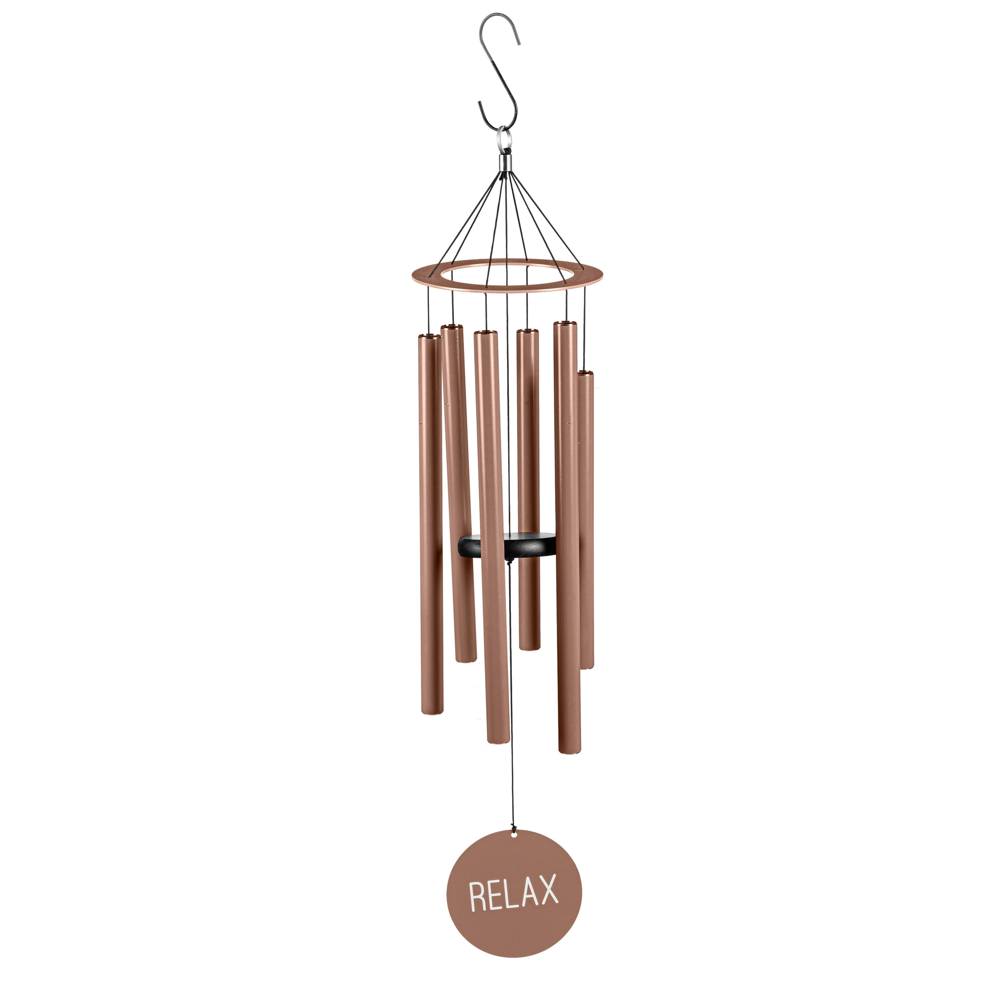 Evergreen 36 in. Laser Etched Painted Wood Hand Tuned Wind Chime ...
