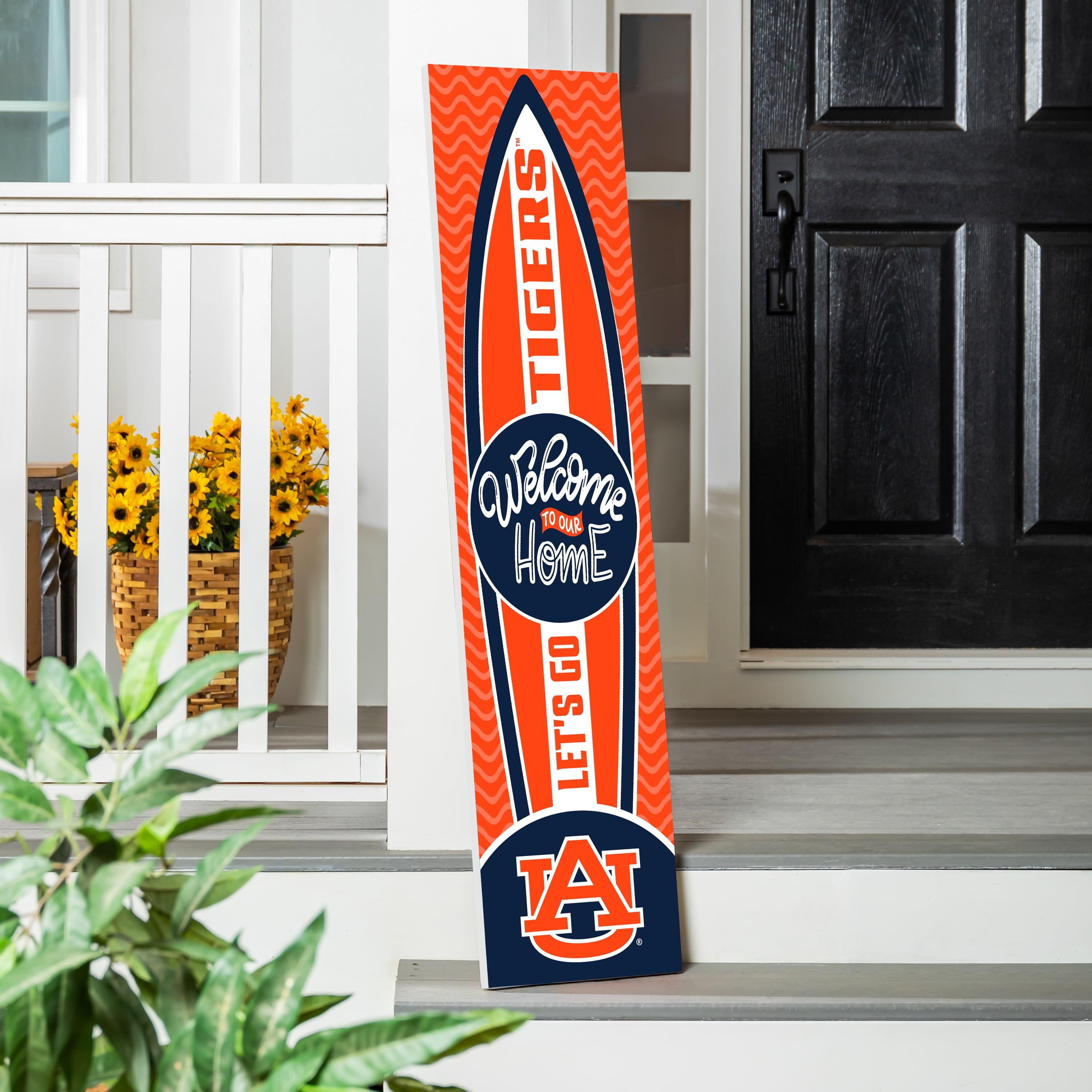 Auburn Tigers 47" Surfboard Summer Porch Leaner Welcome Wall Sign ...
