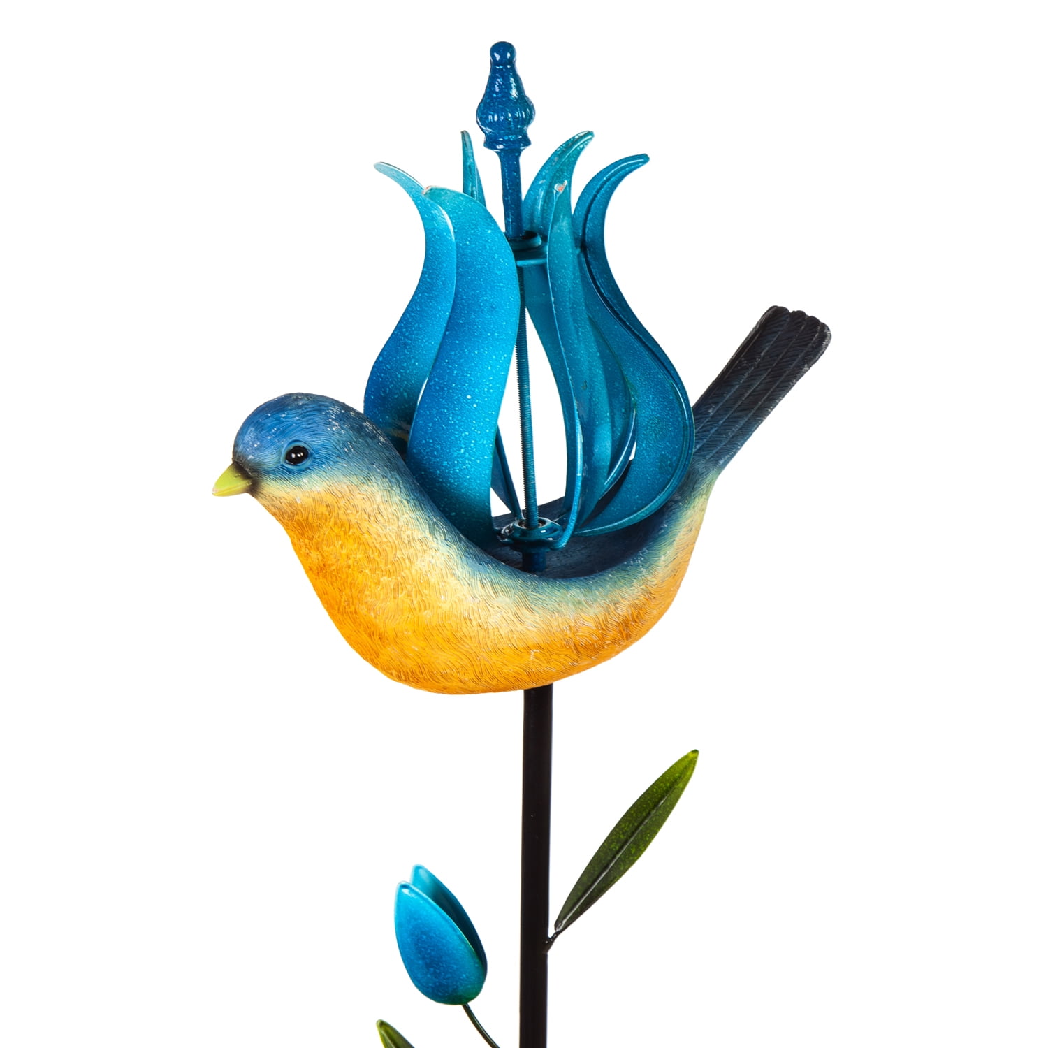 Evergreen 52"H Blue Bird Wind Spinner- Fade and Weather Resistant ...
