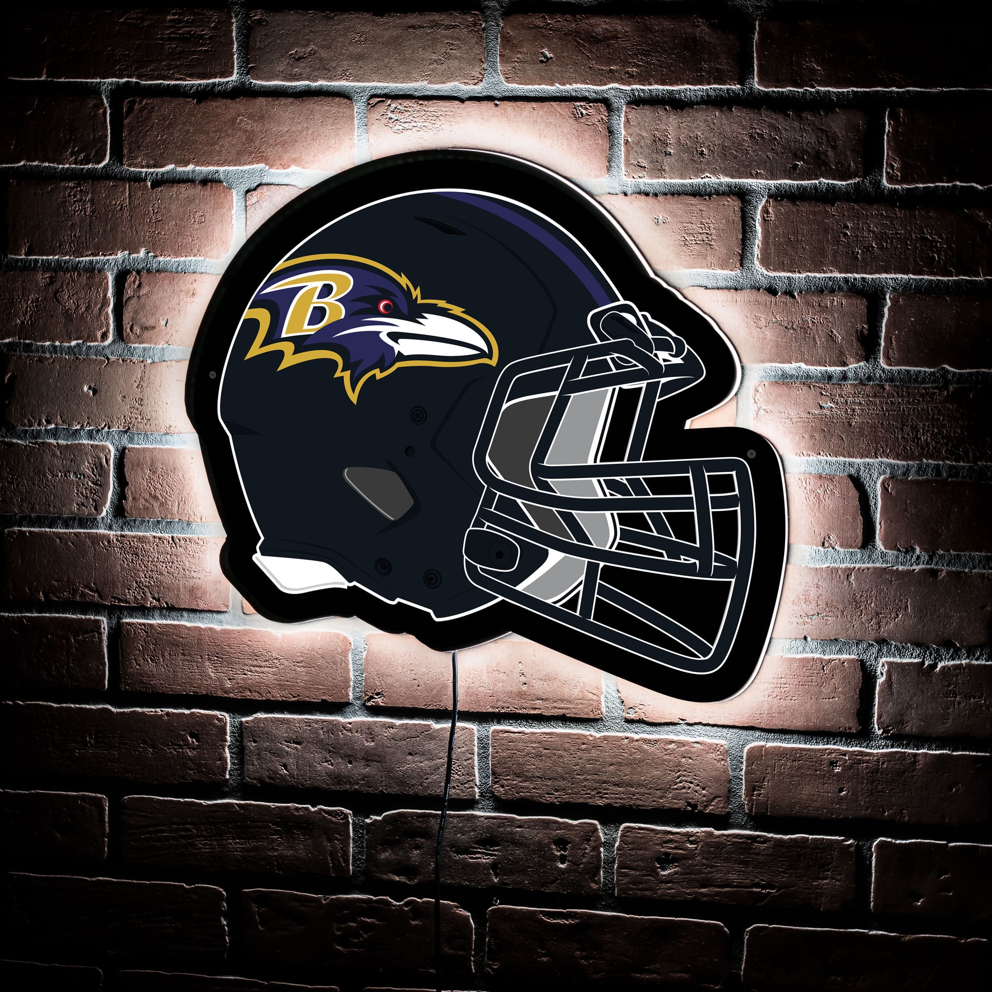 Baltimore Ravens LED Wall Helmet - Walmart.com
