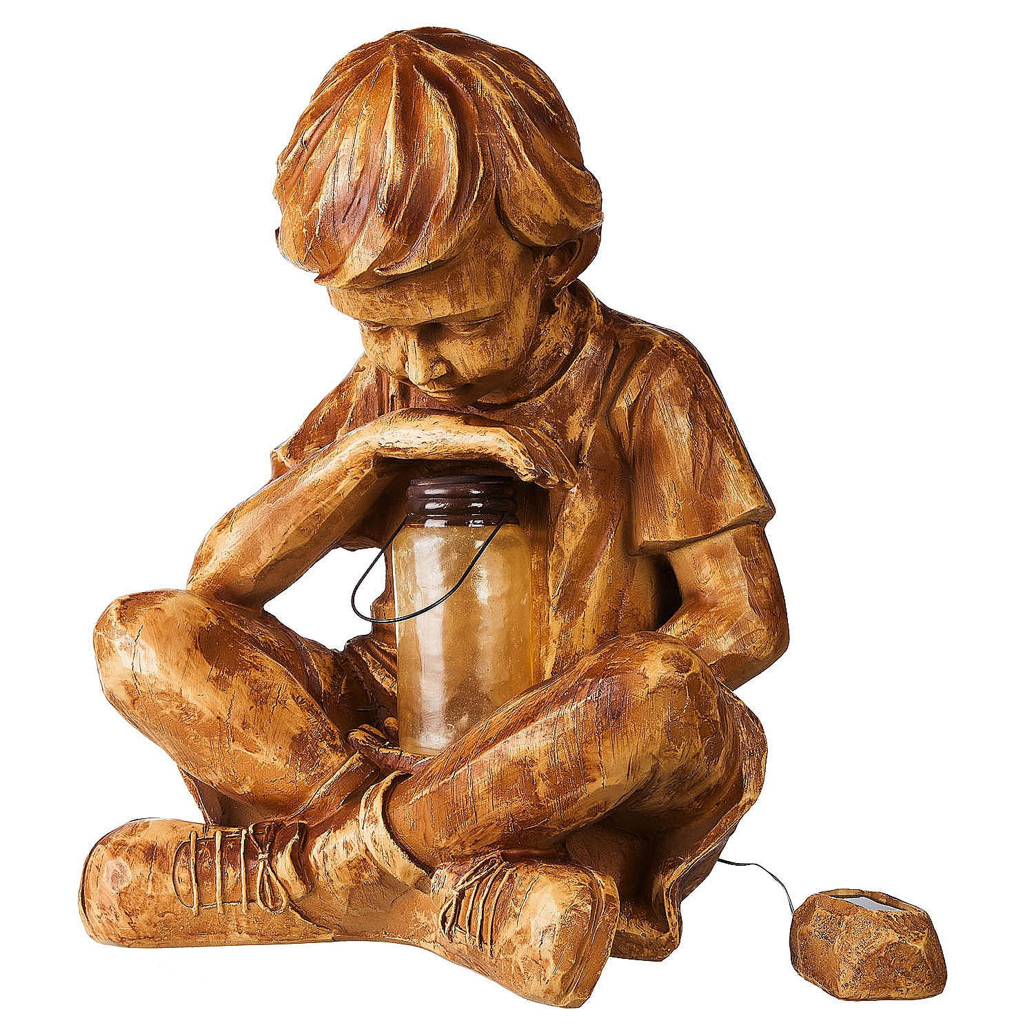 Evergreen Boy with Firefly Statue - Walmart.com