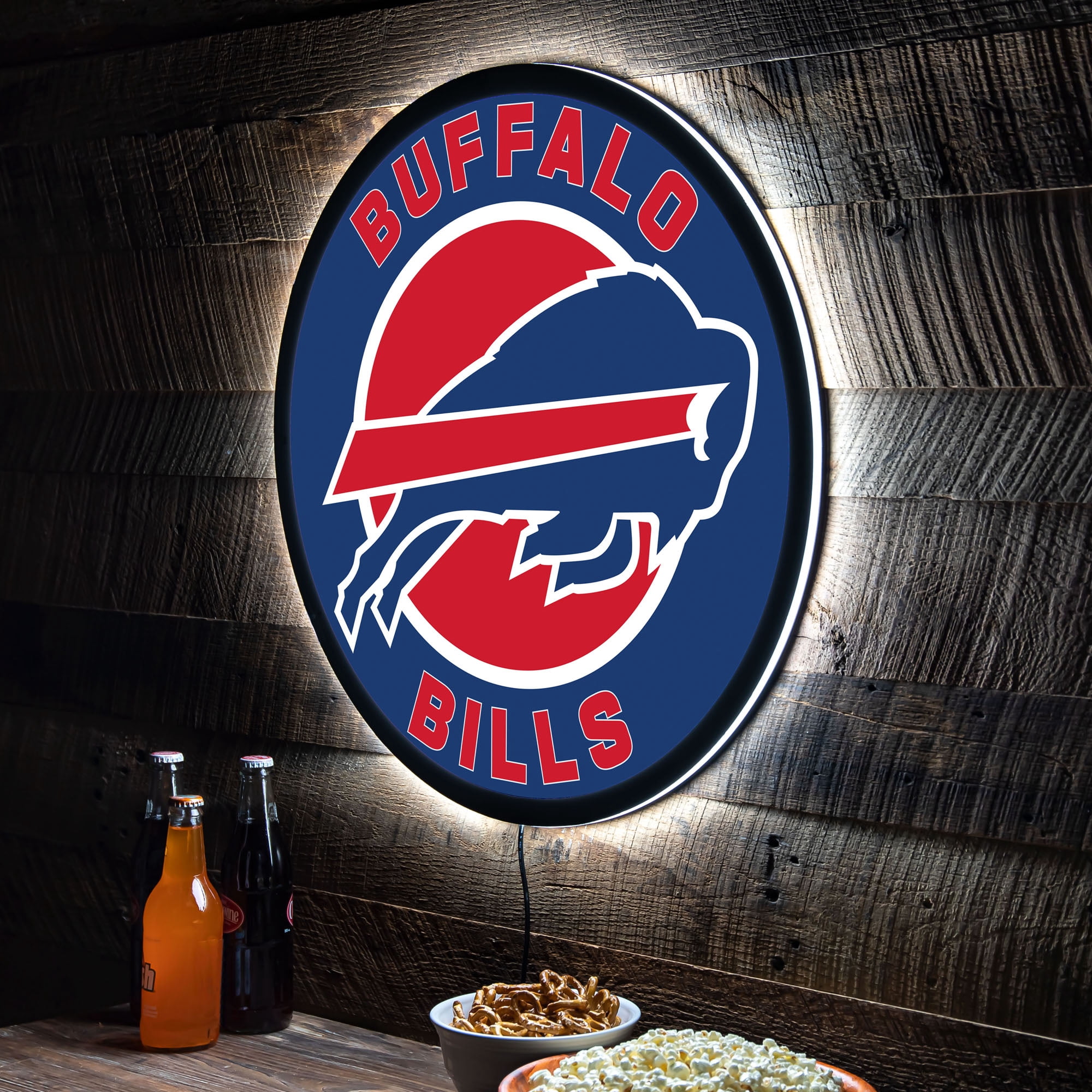 Evergreen Buffalo Bills LED Lighted Wall Decor Sign Clear - Walmart.com