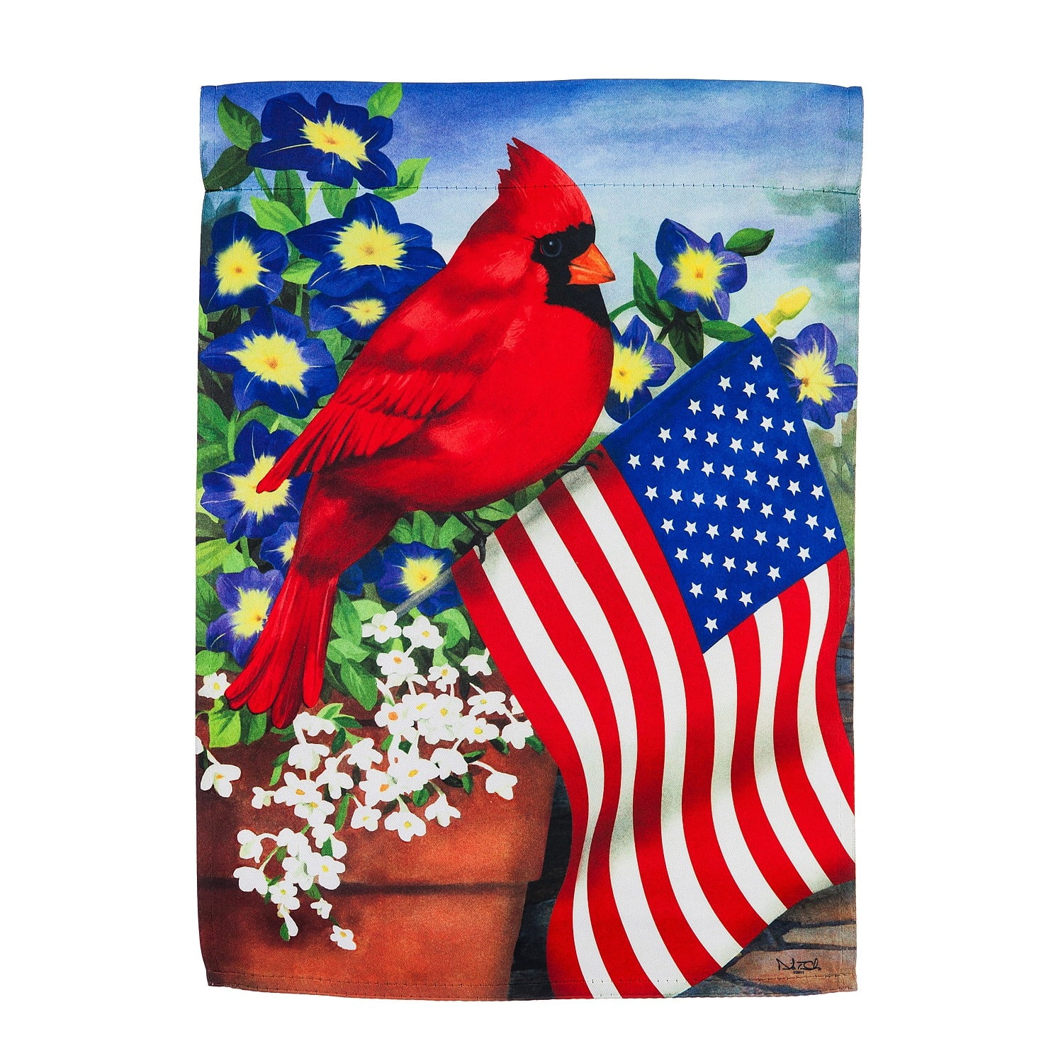 Evergreen Cardinal Glory Garden Suede Flag 12.5 x 18 Inches Indoor ...