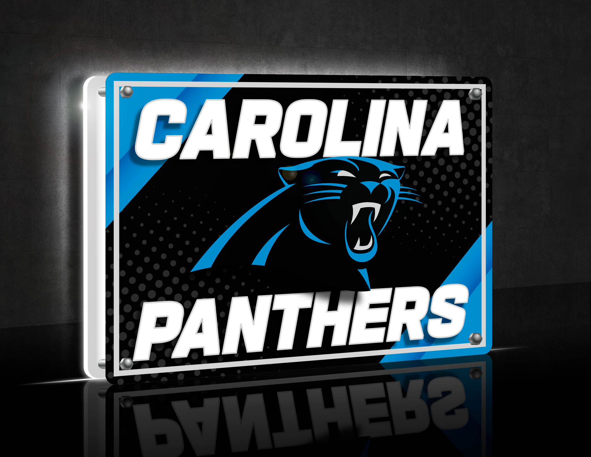 Carolina Panthers LED Rectangle Tabletop Sign - Walmart.com