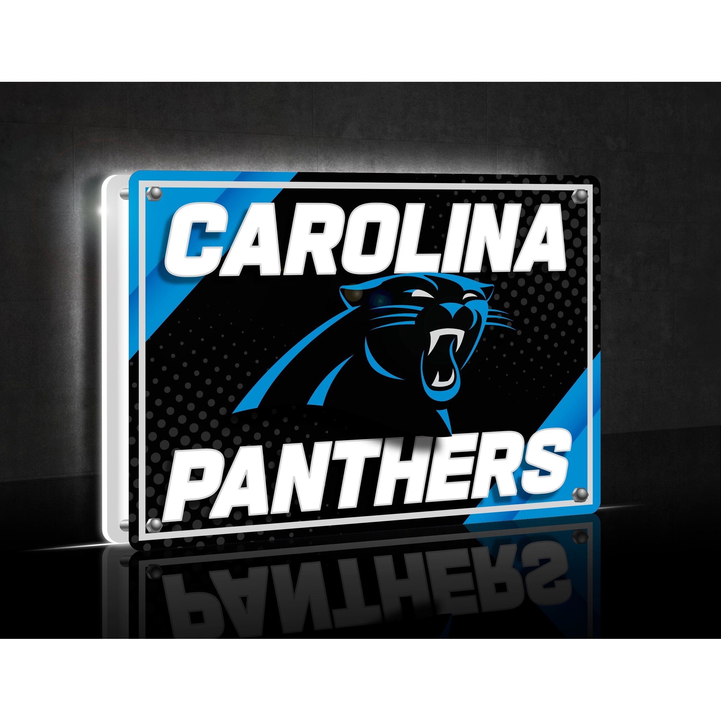 Evergreen Carolina Panthers LED Lighted Sign Black - Walmart.com