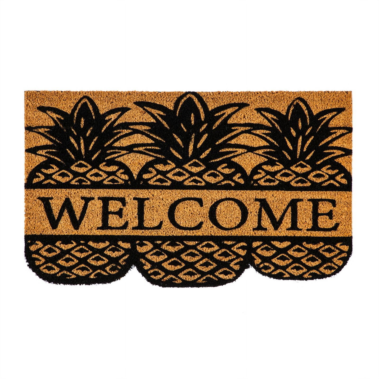 Evergreen Classic Pineapple Trio Shaped Indoor Outdoor Natural Coir ...