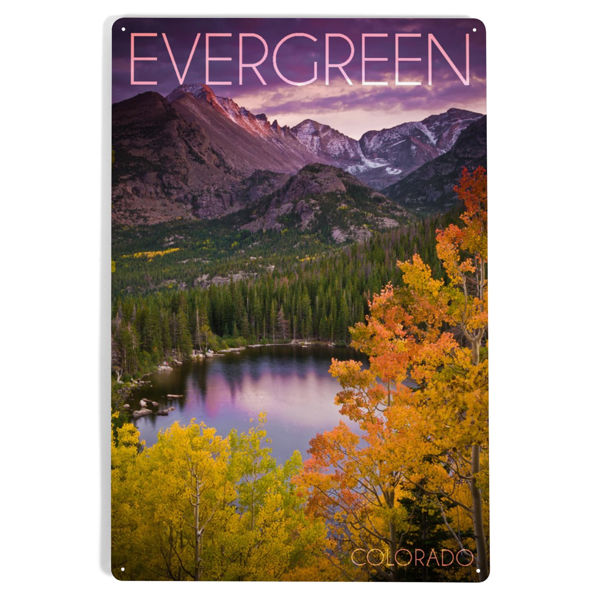 Evergreen, Colorado, Rocky Mountain National Park, Purple Sunset and ...