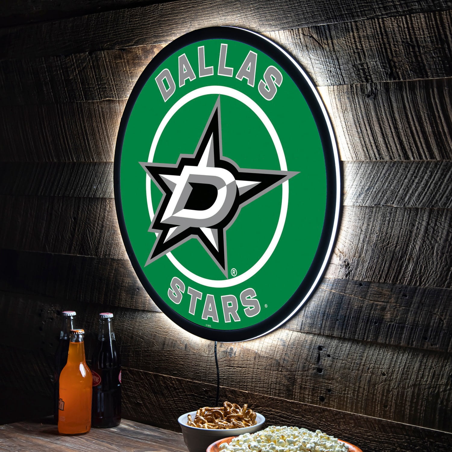 Dallas Stars LED XL Round Wall D-cor - Walmart.com
