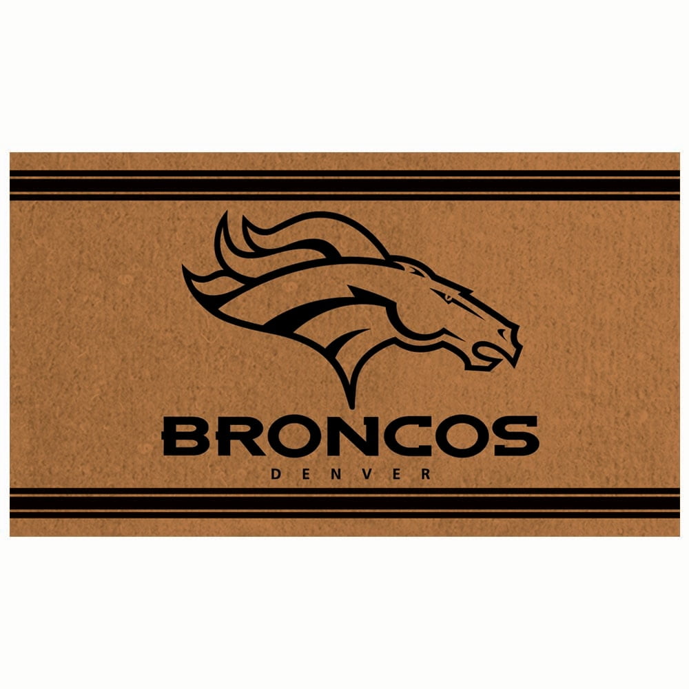Denver Broncos 16" x 28" Logo Turf Mat - Walmart.com