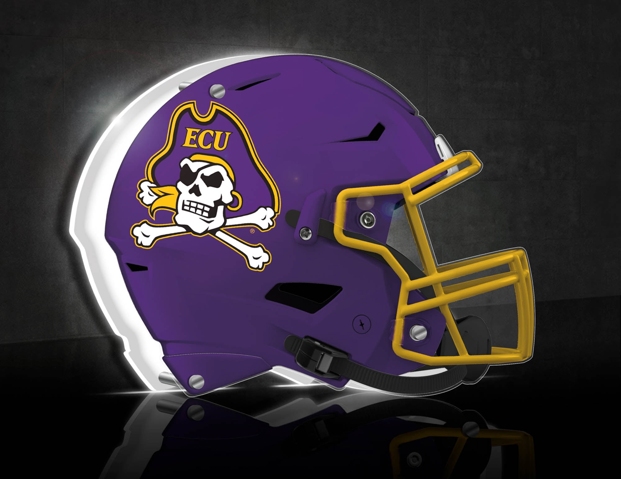 ECU Pirates LED Helmet Tabletop Sign - Walmart.com