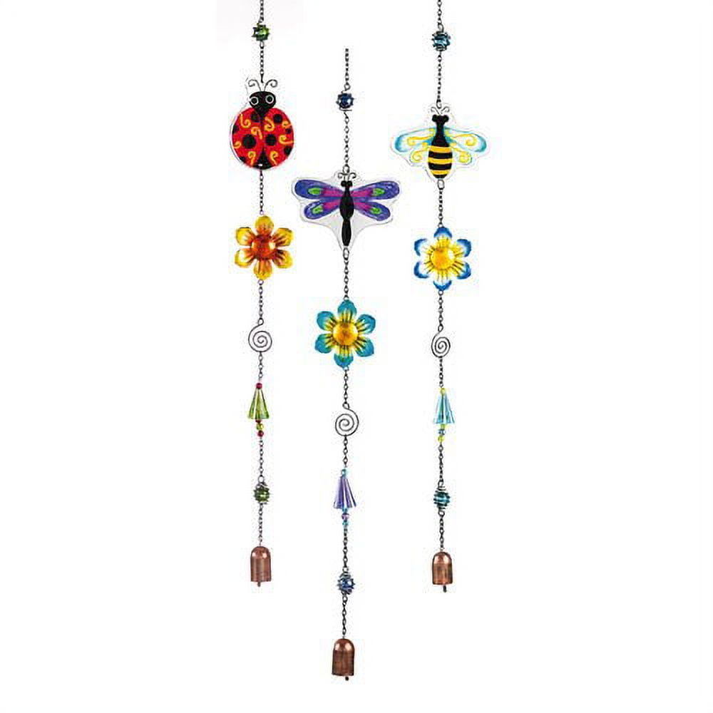 Metallic Shimmer Beaded Garden Friends Hanging Decorations Set Of 3 ...