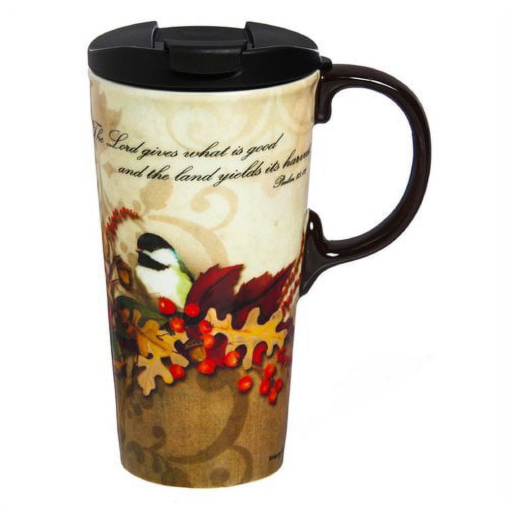 Evergreen Enterprises, Inc Autumn Bird 17 oz. Ceramic Perfect Cup ...