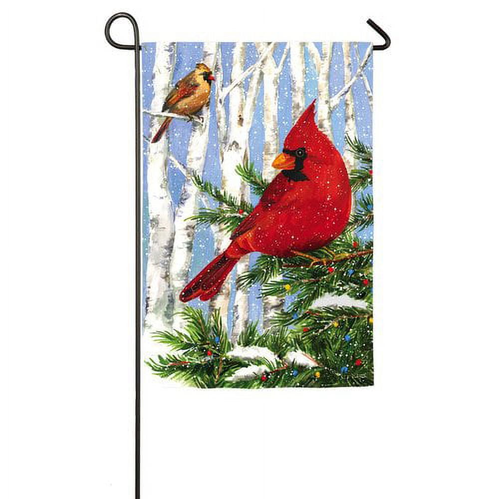 Evergreen Enterprises, Inc Cardinal Birches Garden Flag - Walmart.com
