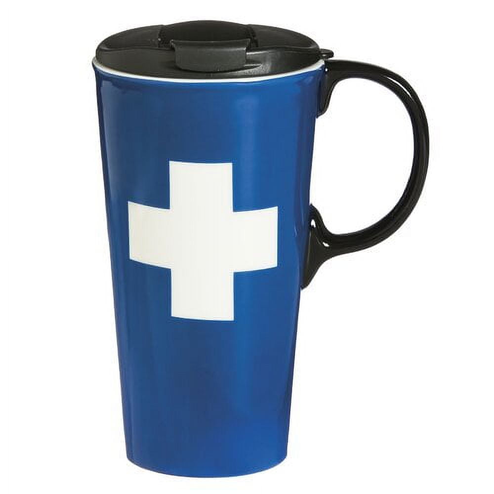 Cypress Home EMT Ceramic Travel Coffee Mug, 17 ounces - Walmart.com