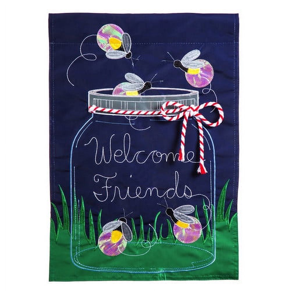 Evergreen Enterprises, Inc Firefly Welcome Applique Garden Flag ...