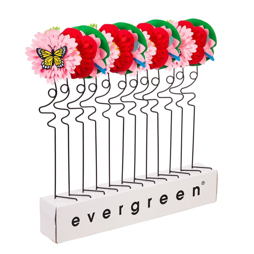 Evergreen Fabric Stakes - Flowers and Friends (3/PK) - Walmart Business ...