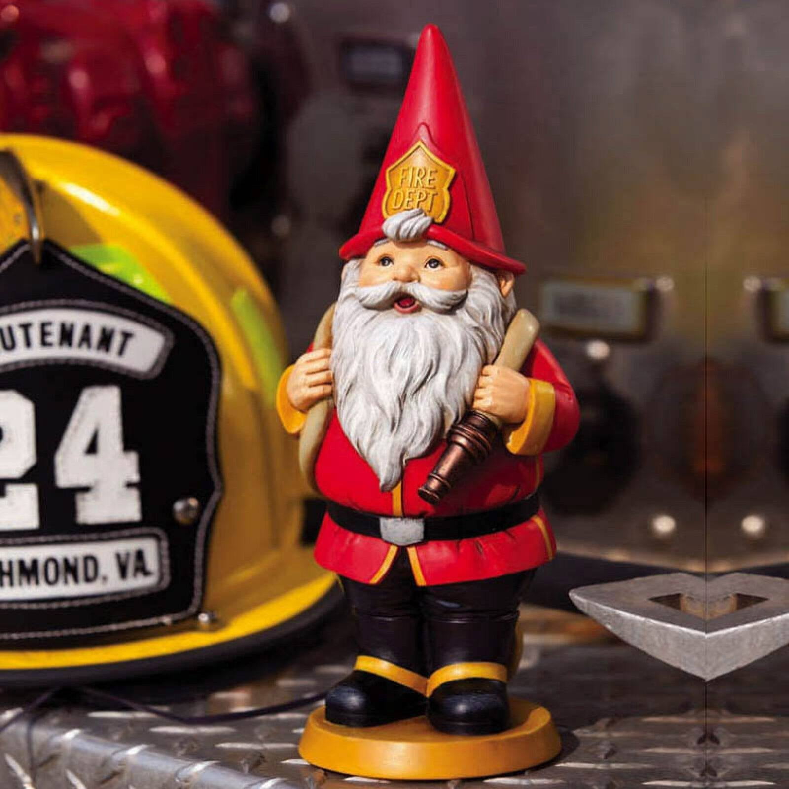 Evergreen Fireman Inspirational Garden Gnome - Walmart.com