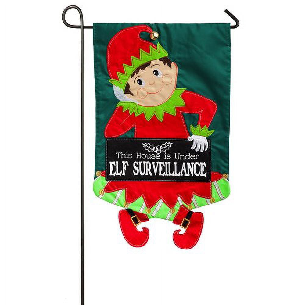 Evergreen Elf Surveillance Applique Garden Flag, 12.5 x 18 inches - Walmart.com