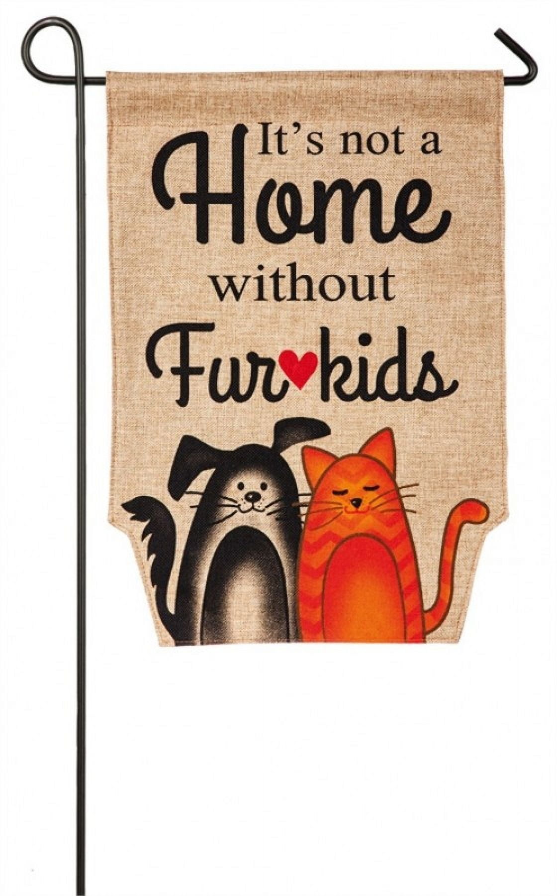 Evergreen Flag Fur Kids Garden Burlap Flag - Walmart.com