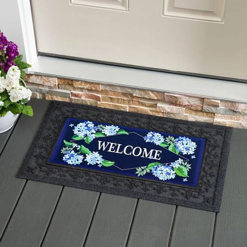 Evergreen Flag Hydrangea Welcome Sassafras Switch Mat | Interchangeable ...