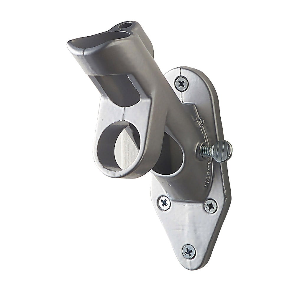 Evergreen Flag Two-Position Aluminum Silver Flag Pole Bracket Flag Pole ...