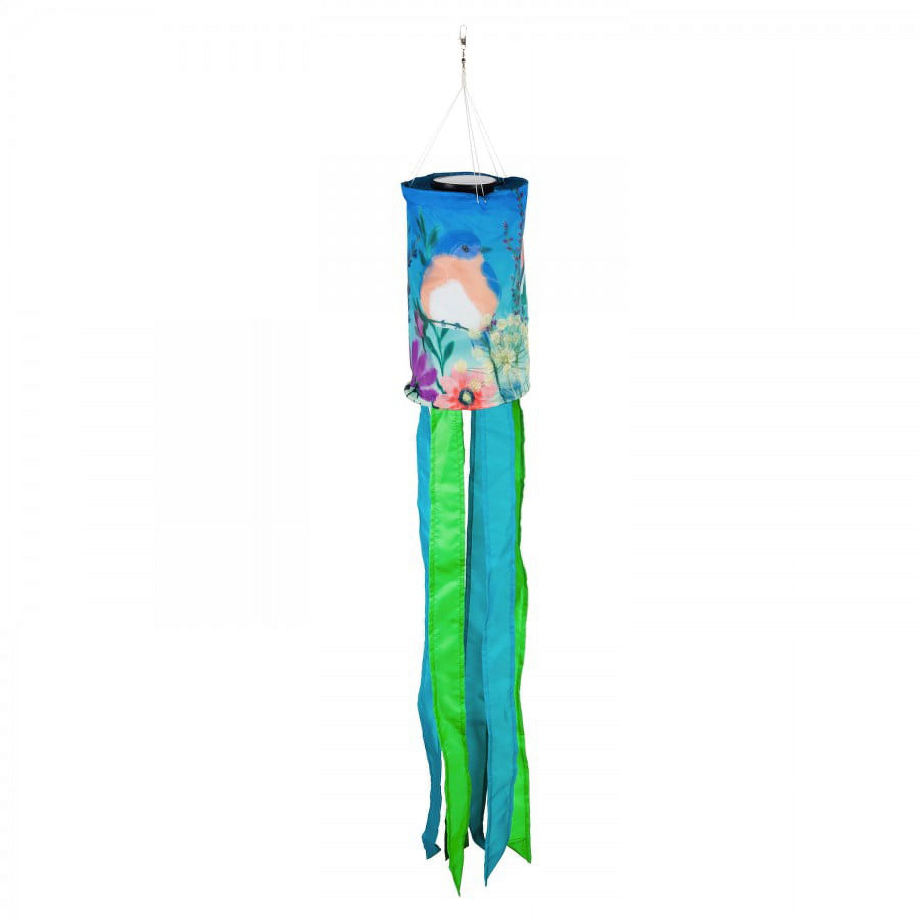 Evergreen Flag Wildflower Birds Solar Motion Windsock 38 x 7 Inch ...