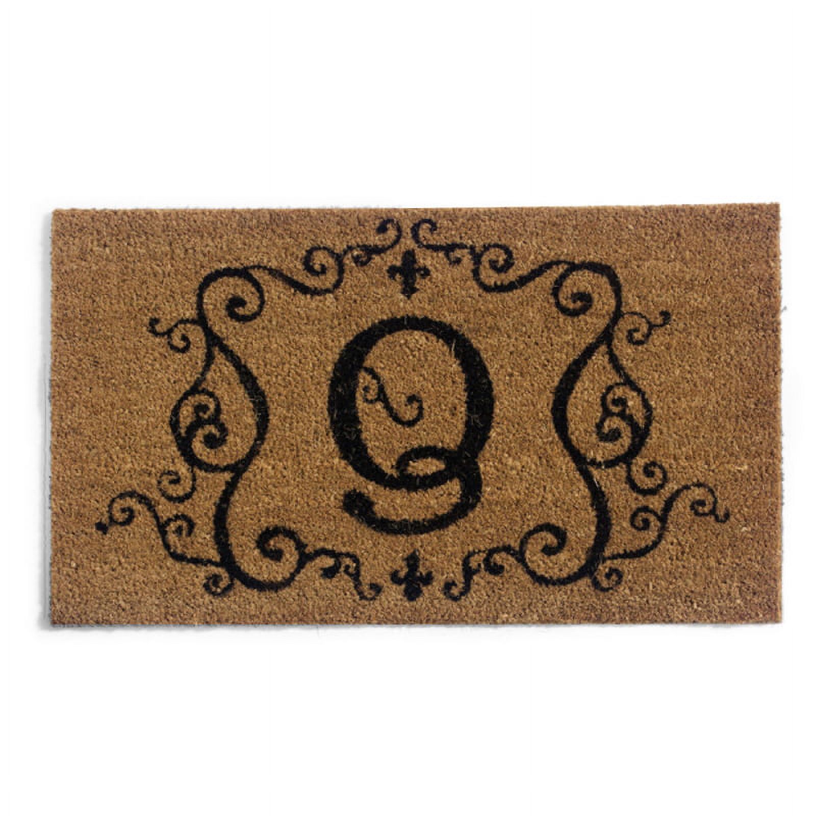 Evergreen Floor Mat Coir Insert, Monogram "Q", 28'' x 16'' inches ...
