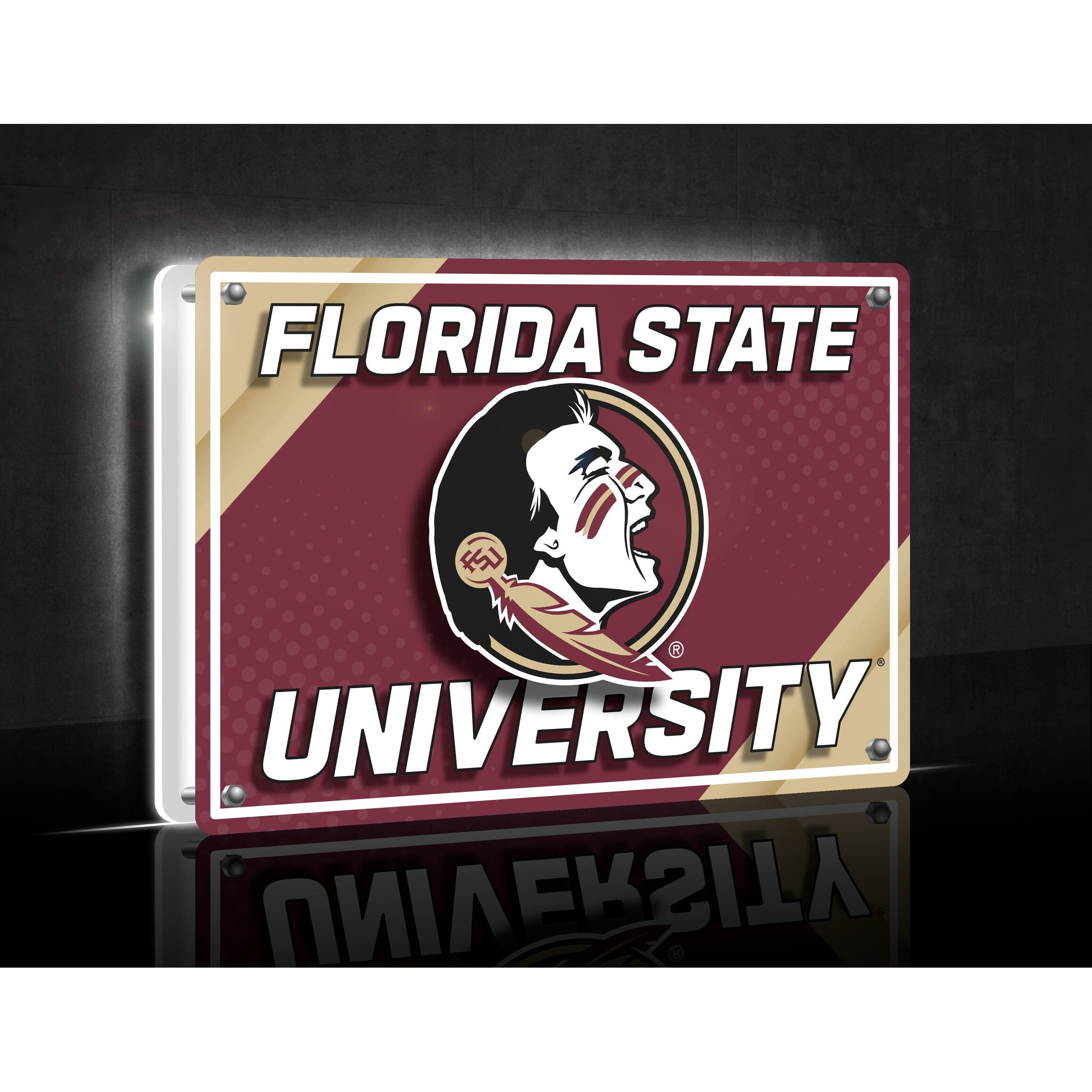 Evergreen Florida State University LED Lighted Sign White - Walmart.com