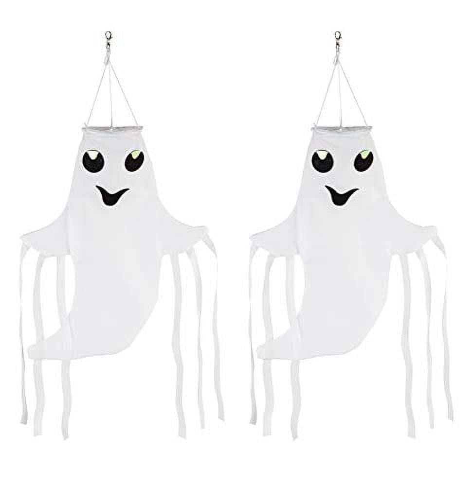 Evergreen Garden Halloween Decor Glow in The Dark Eyes Smiling Ghost 3D ...