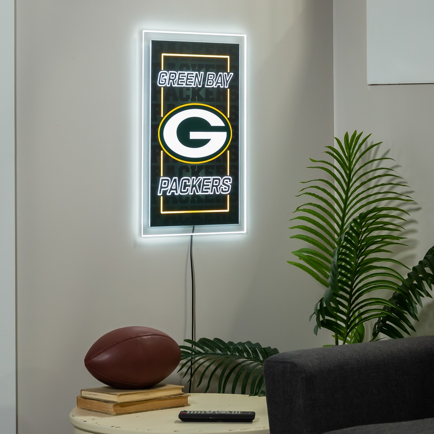 Evergreen Green Bay Packers LED Lighted Sign White - Walmart.com