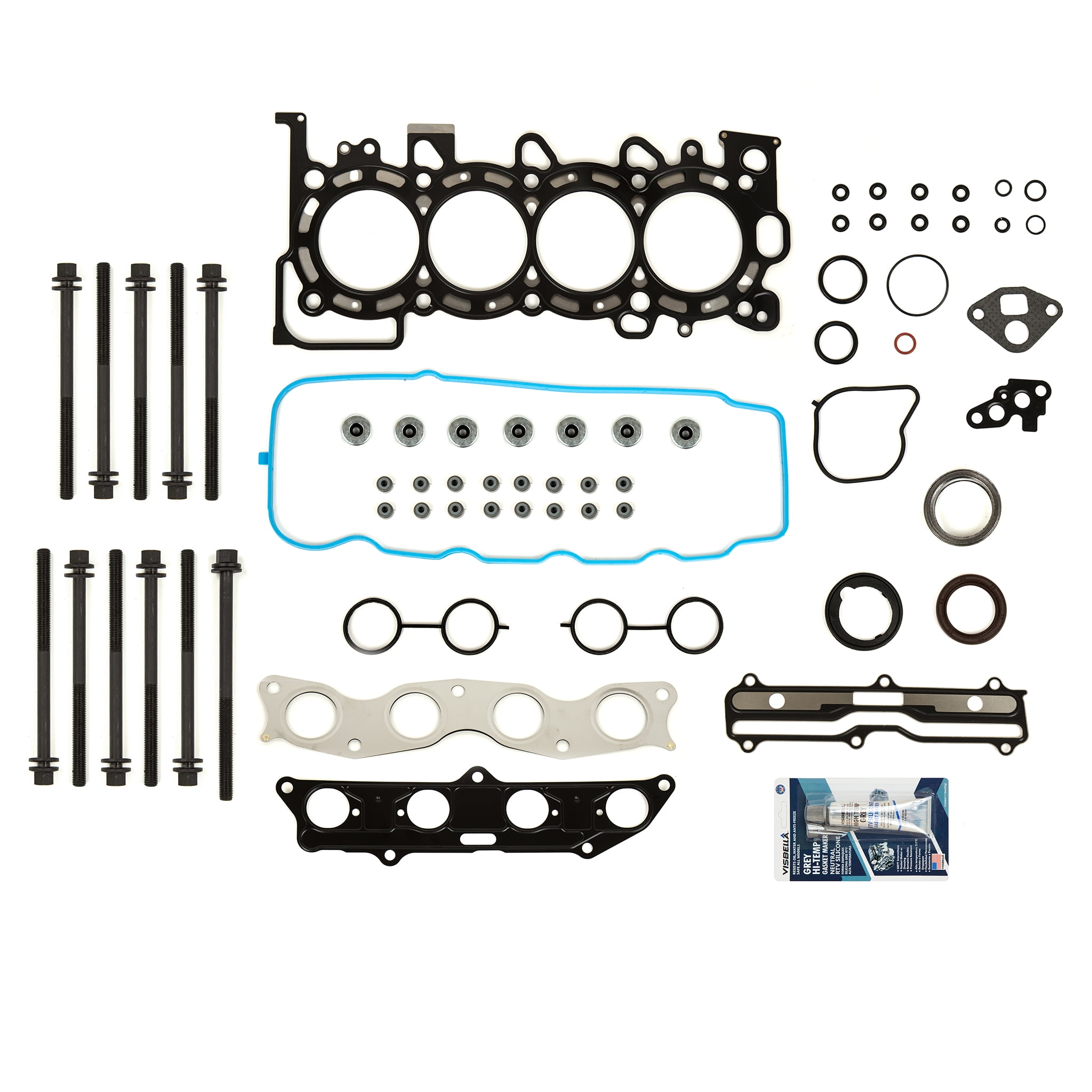 Evergreen HSHB4056 Head Gasket Set Head Bolts Fit 2007-2008 Honda Fit 1 ...