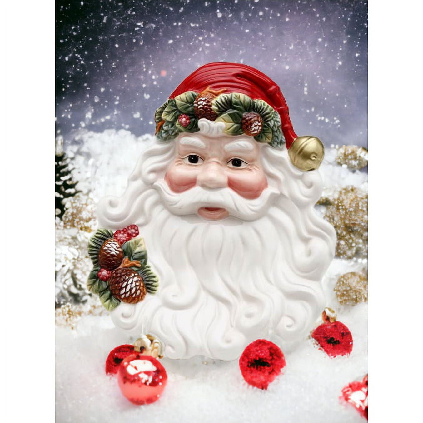 Evergreen Holiday Santa Plate 9x7 Christmas Mom - Walmart.com