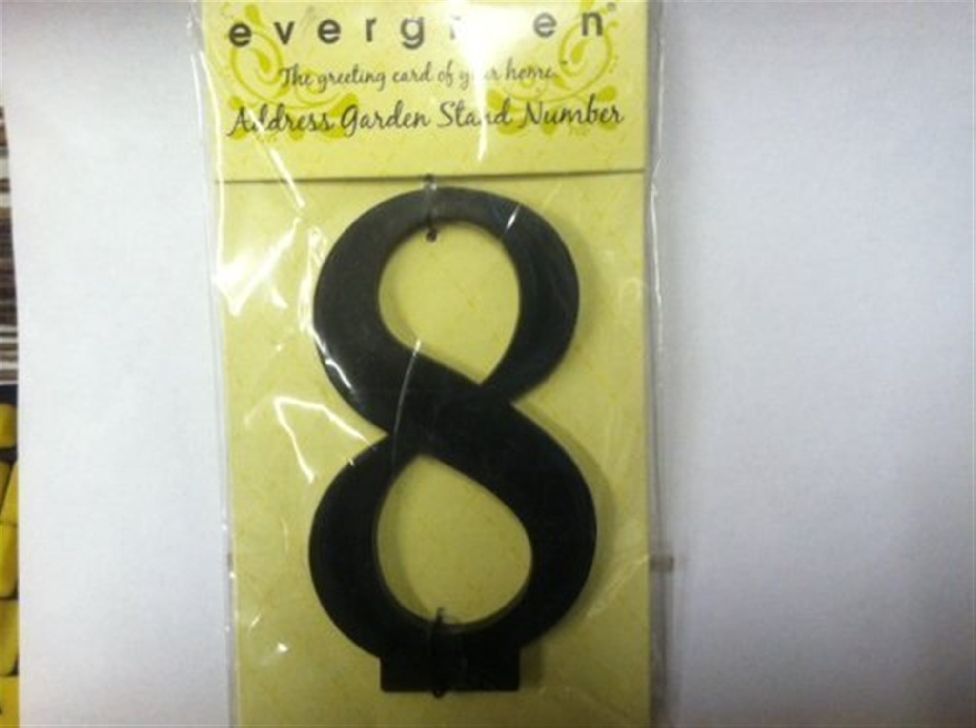 Evergreen House Address Number 8 Sign, Black - Walmart.com