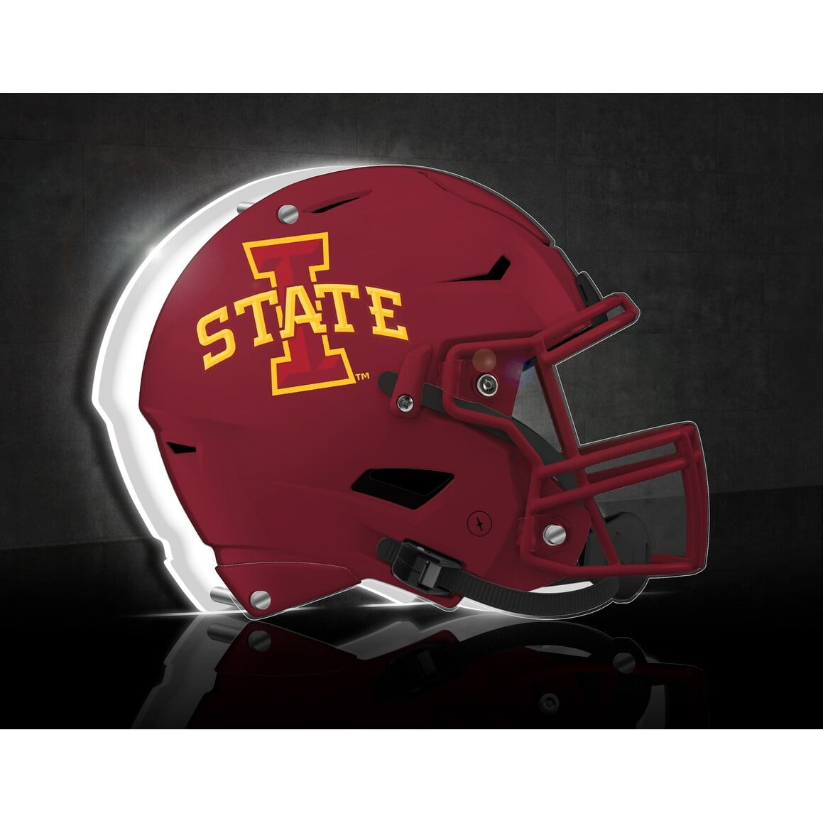 Evergreen Iowa State University LED Lighted Sign Cherry - Walmart.com