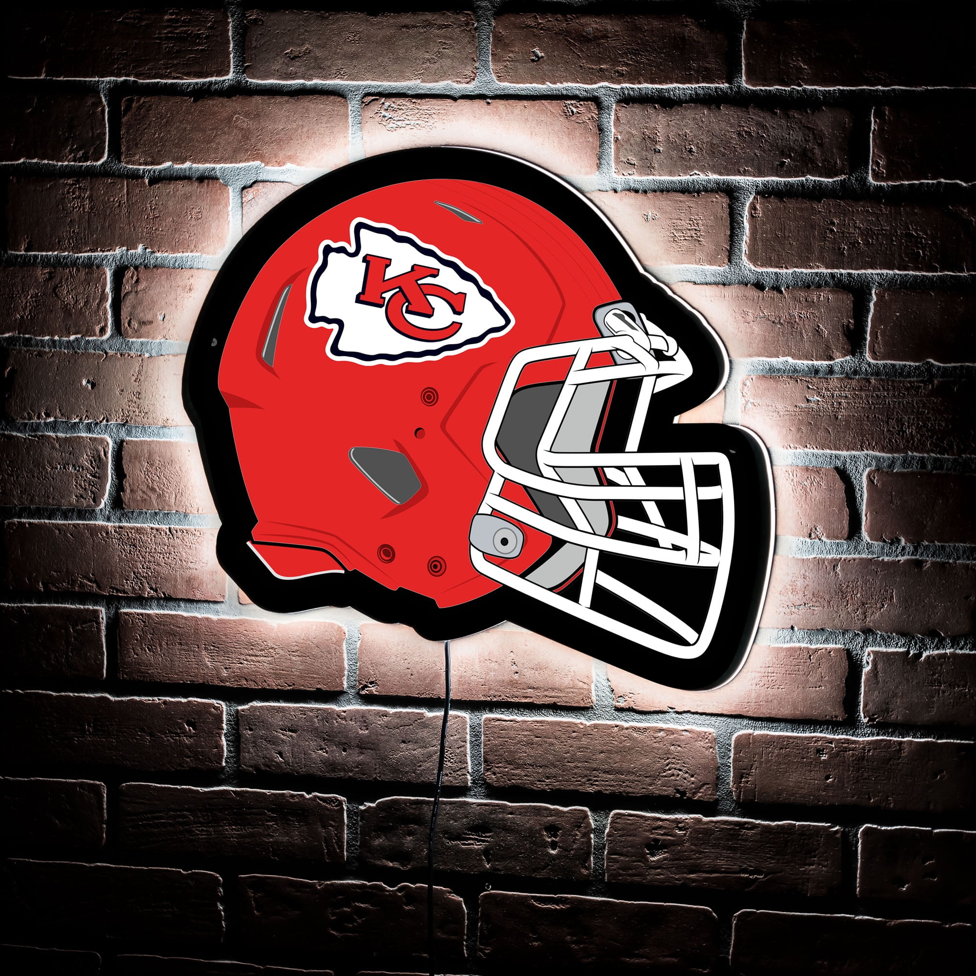 Kansas City Chiefs LED Wall Helmet - Walmart.com
