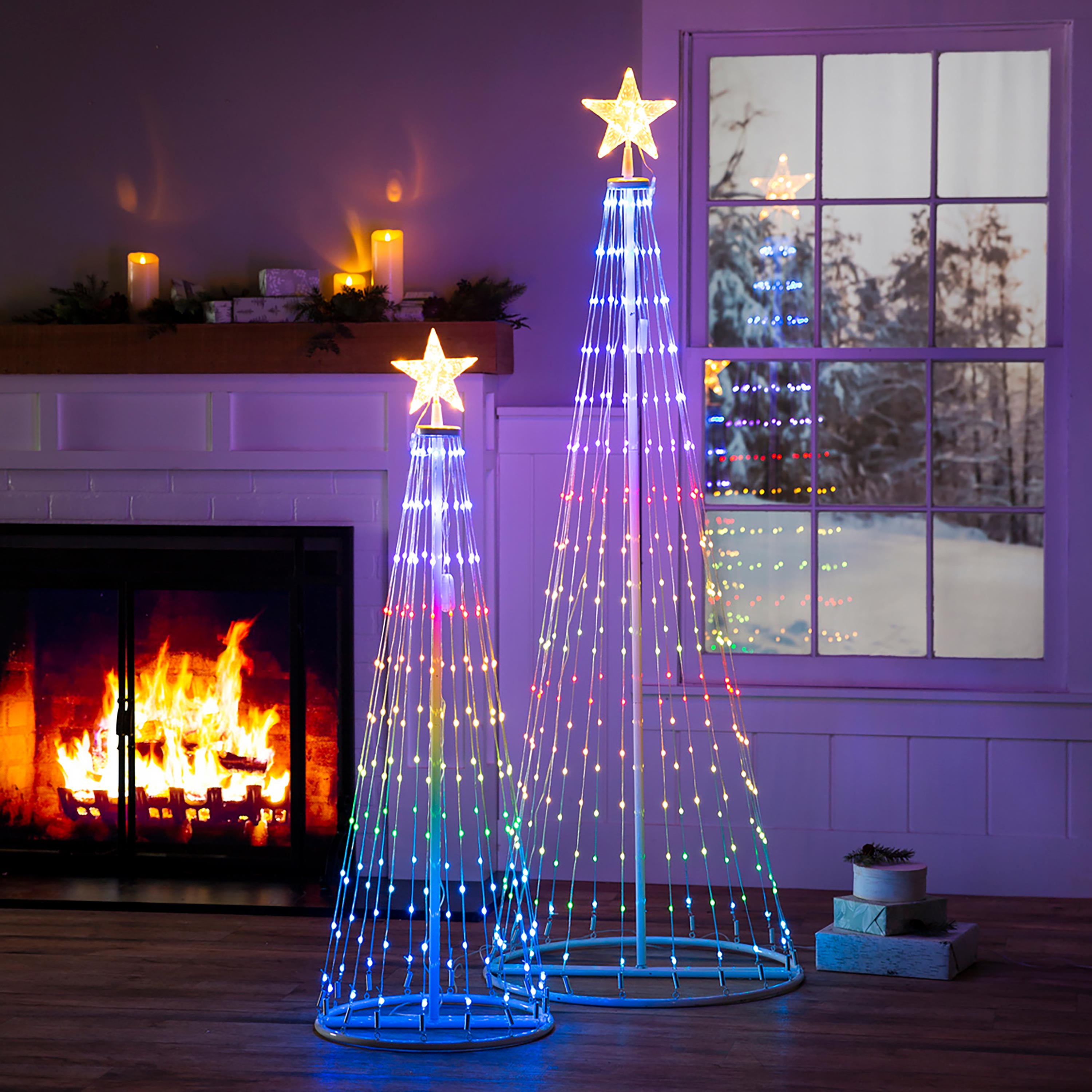 Evergreen LED Christmas Tree | Indoor/Outdoor Foldable Design | RGB ...