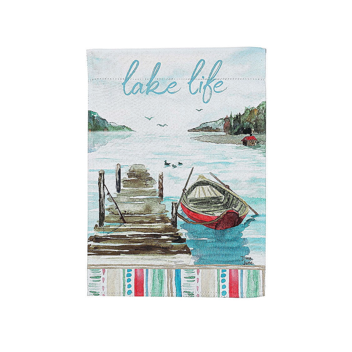 Evergreen Lake Love Garden Suede Flag- 12.5 x 18 Inches Outdoor Decor ...